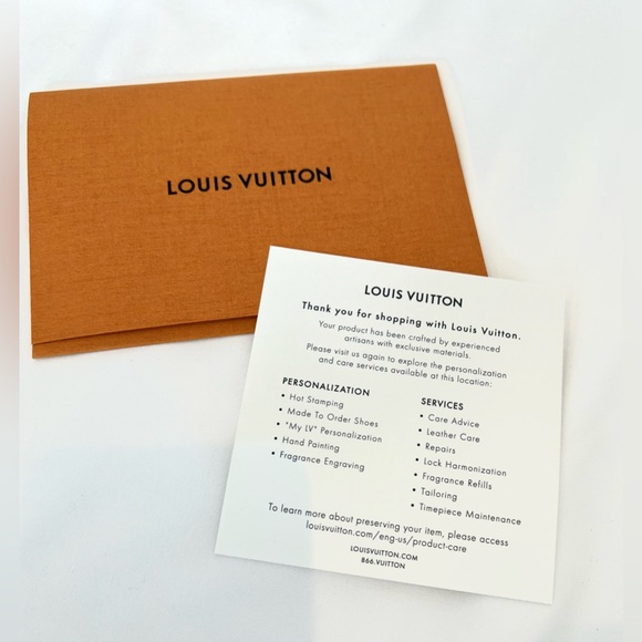 Louis Vuitton | Other | Louis Vuitton Receipt Envelope Only | Poshmark